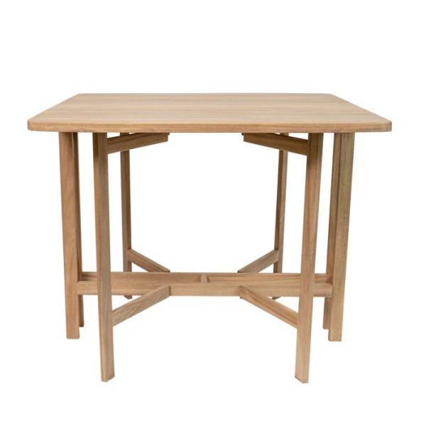 Table de jardin - FERRET - Pliante - Bois d'Acacia FSC - 21/55/90 x 90 ...