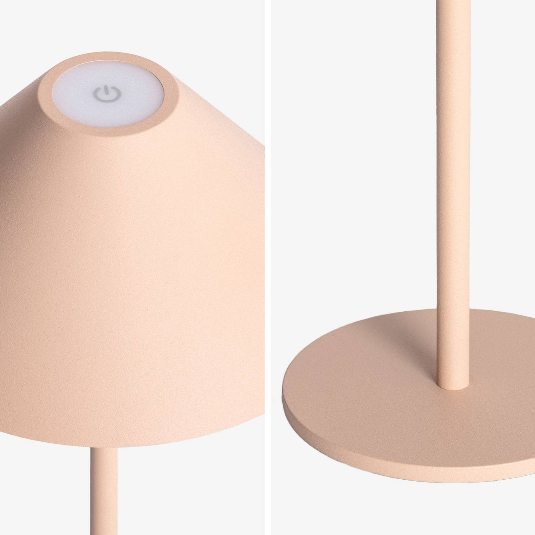 Lampe à poser intérieur/extérieur LED sans fil rechargeable Adam beige ...