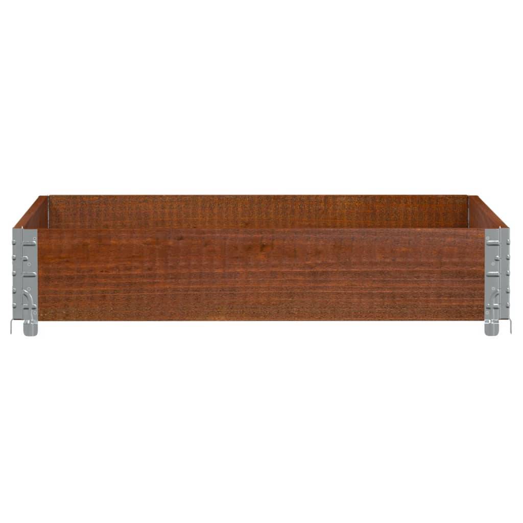 Jardinière bois de pin marron 100 x 100 x 21.5 cm - PANGIVO - Jardiland