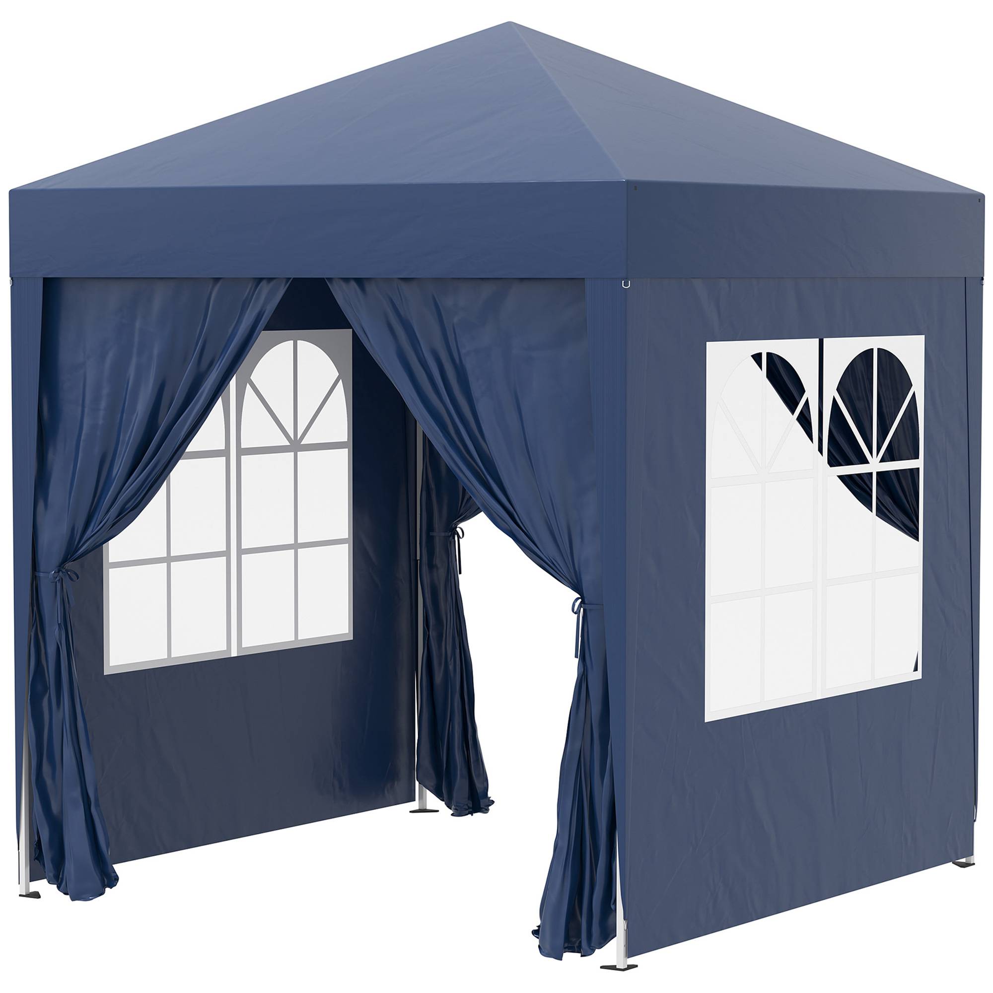 Tonnelle pliante acier bleu 200 x 200 x 240 cm - PANGIVO - Jardiland