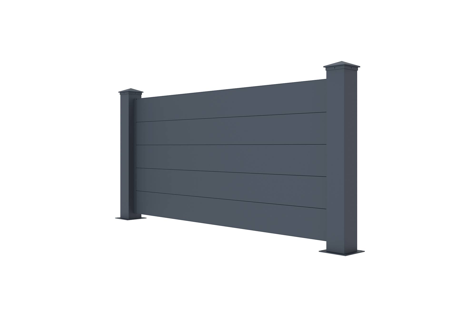 Lot de 3 kits de clôture aluminium NIESEN H.90 cm - kits complet 5.7m ...