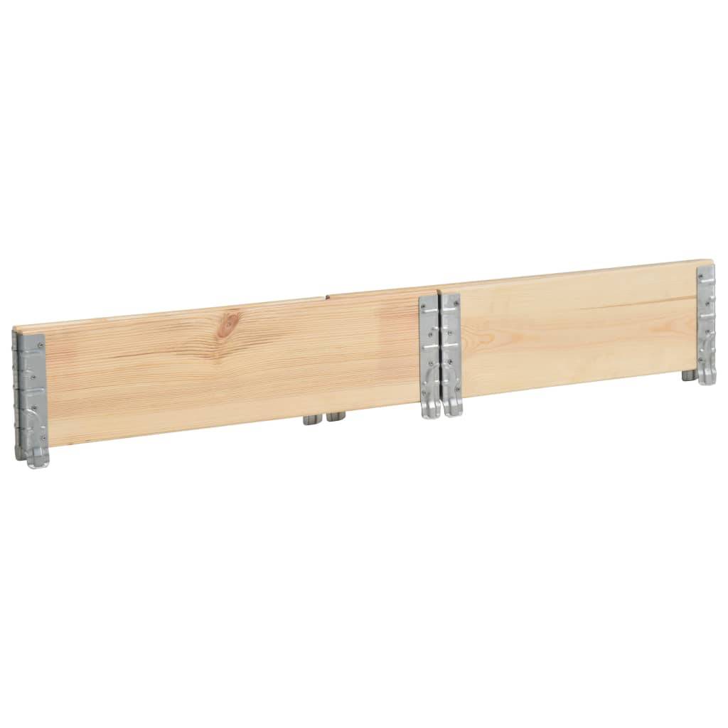 Jardinière surélevée bois de pin naturel 80 x 60 x 19 cm - PANGIVO ...