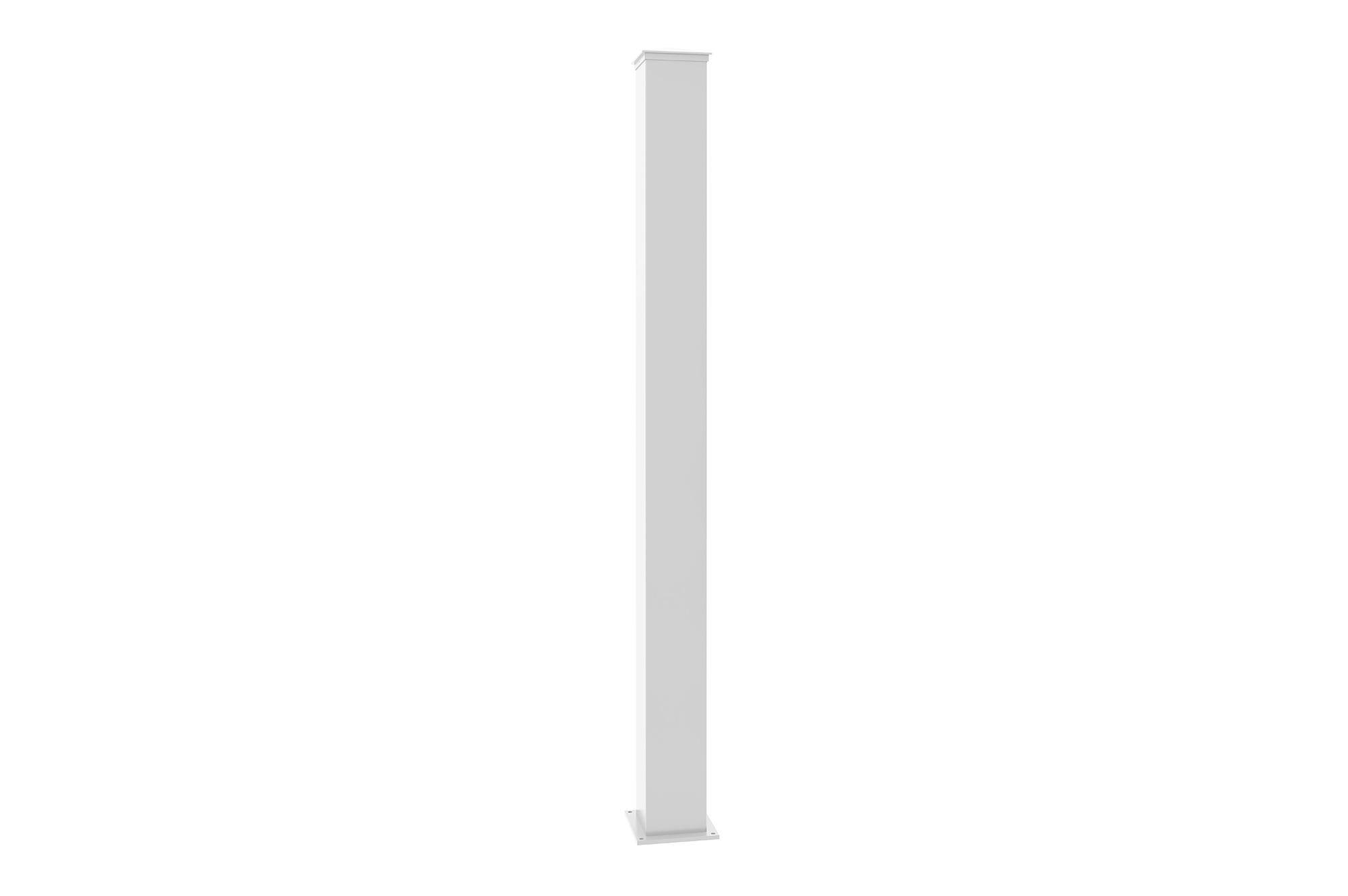 Lot de 4 poteaux EIFEL 15x15 en alu H.190 cm - Blanc mat - Jardiland