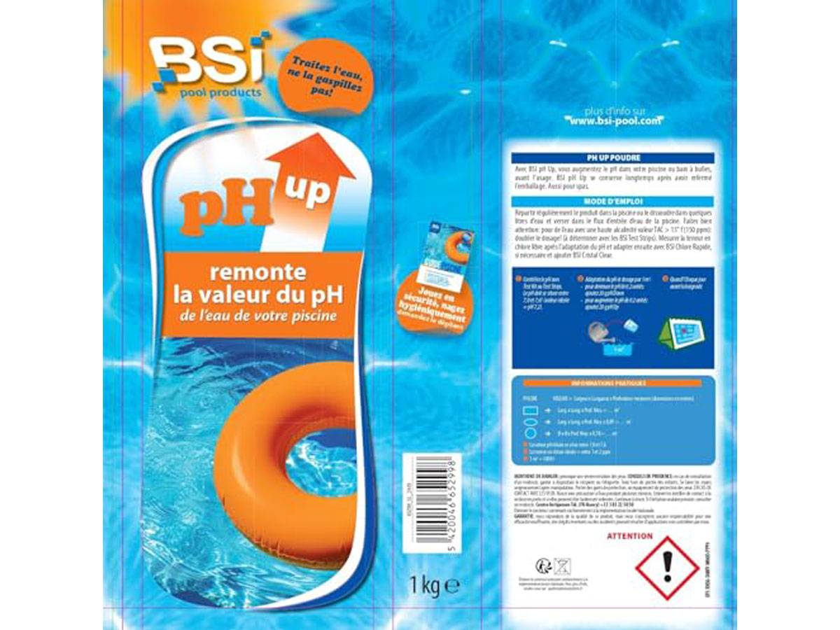BSI - pH Plus - pH Up Poudre - Pour Augmenter Le pH de l'Eau - Idéal ...