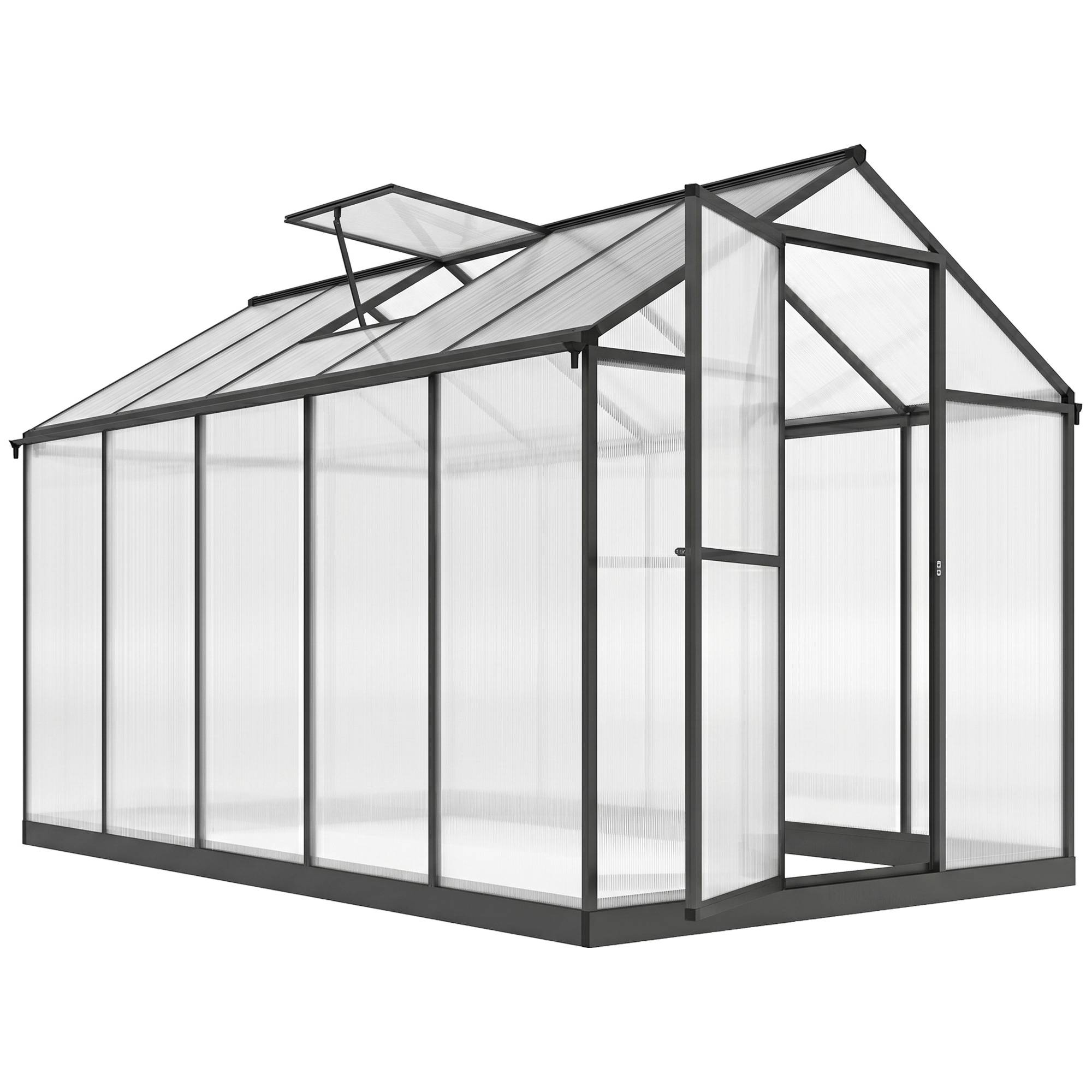 Serre de jardin polycarbonate aluminium extérieur protection hiver ...