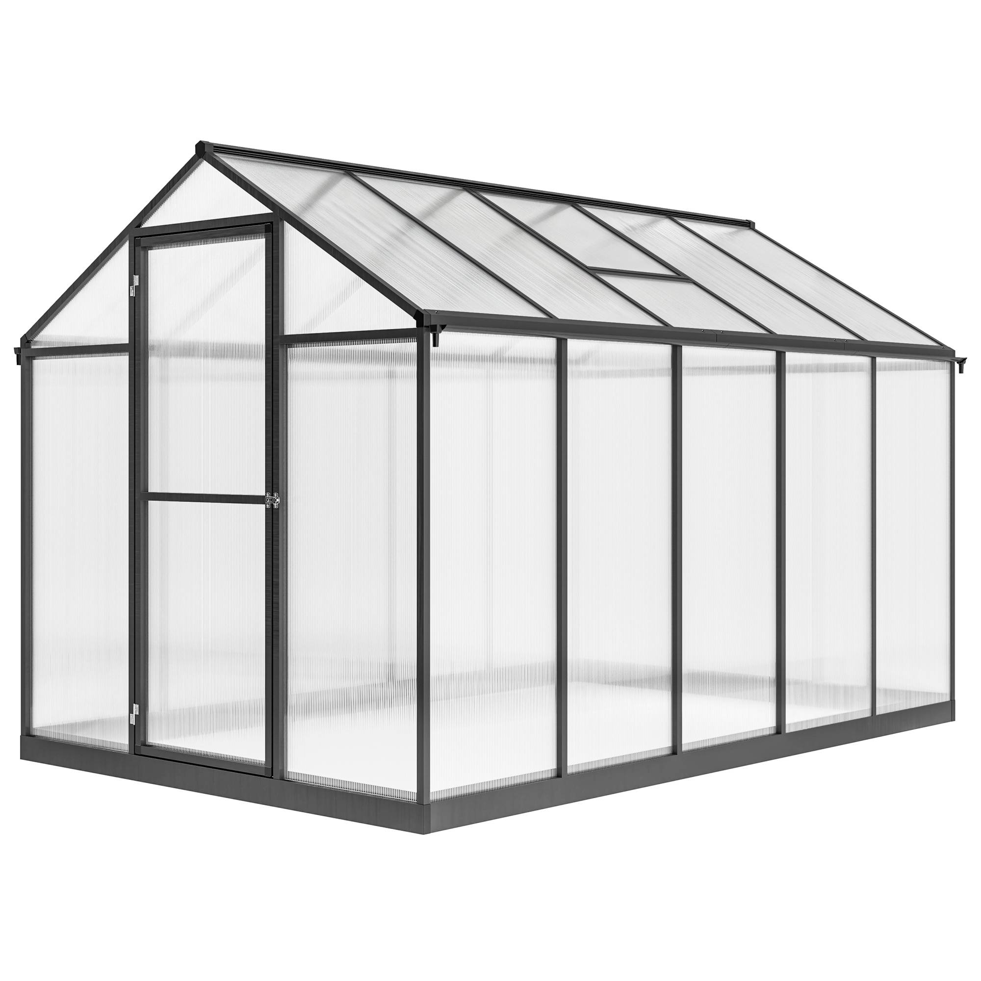 Serre de jardin polycarbonate aluminium extérieur protection hiver ...