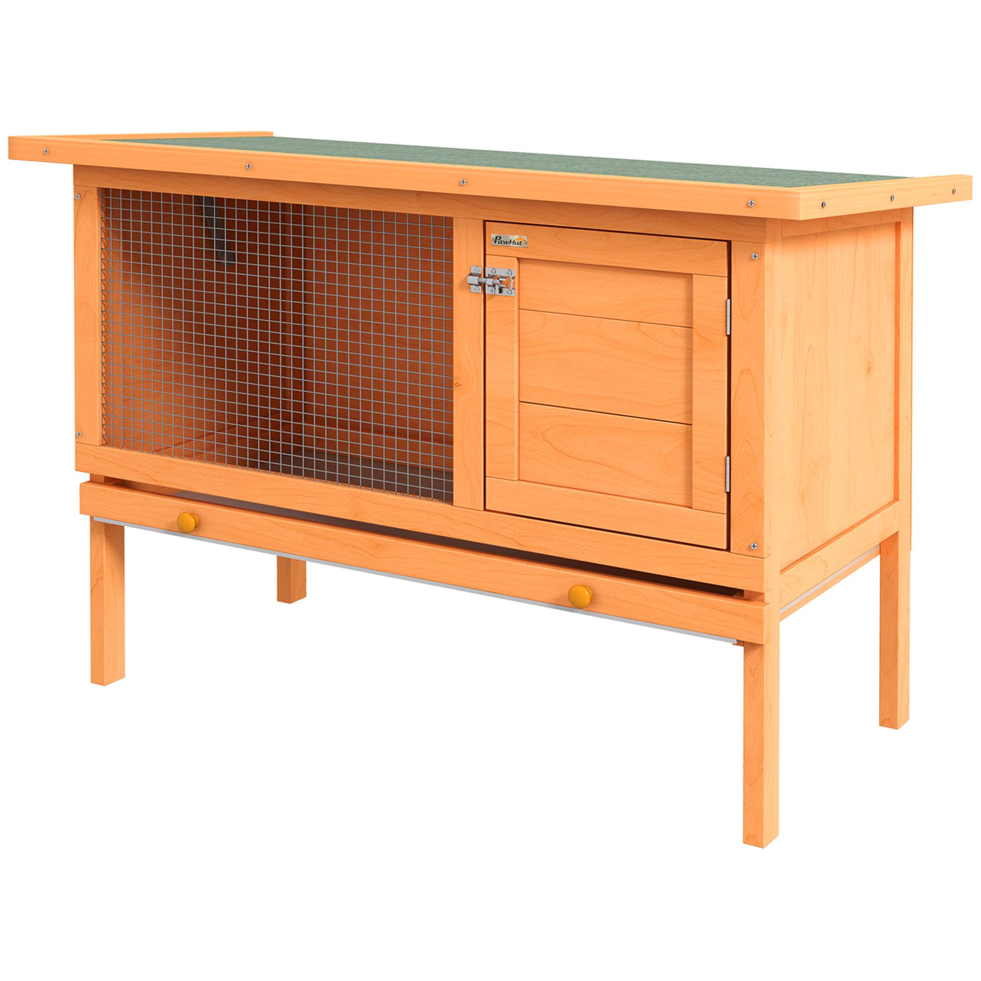 Clapier sur pied bois extérieur intérieur toit ouvrant linoléum bois ...