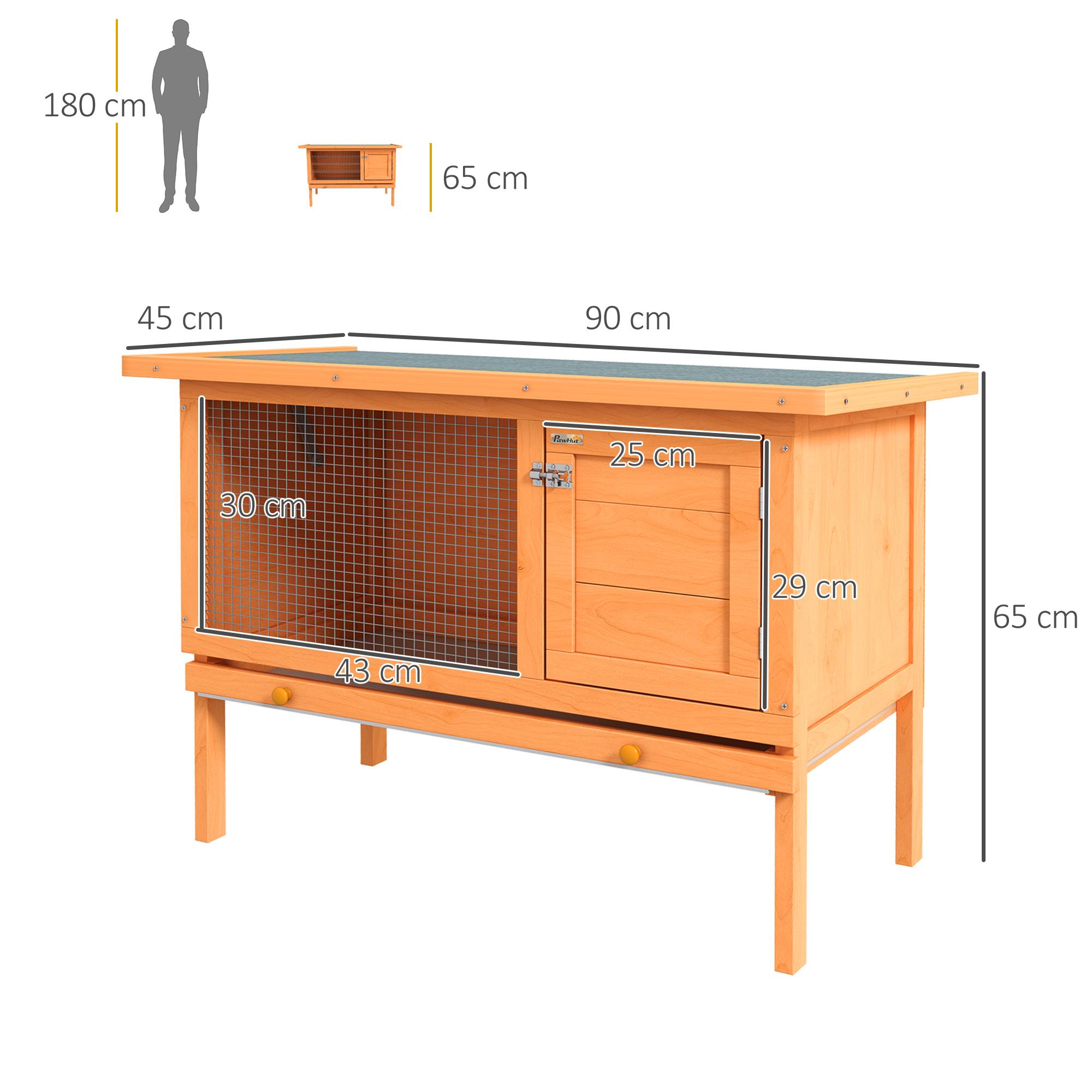 Clapier sur pied bois extérieur intérieur toit ouvrant linoléum bois ...