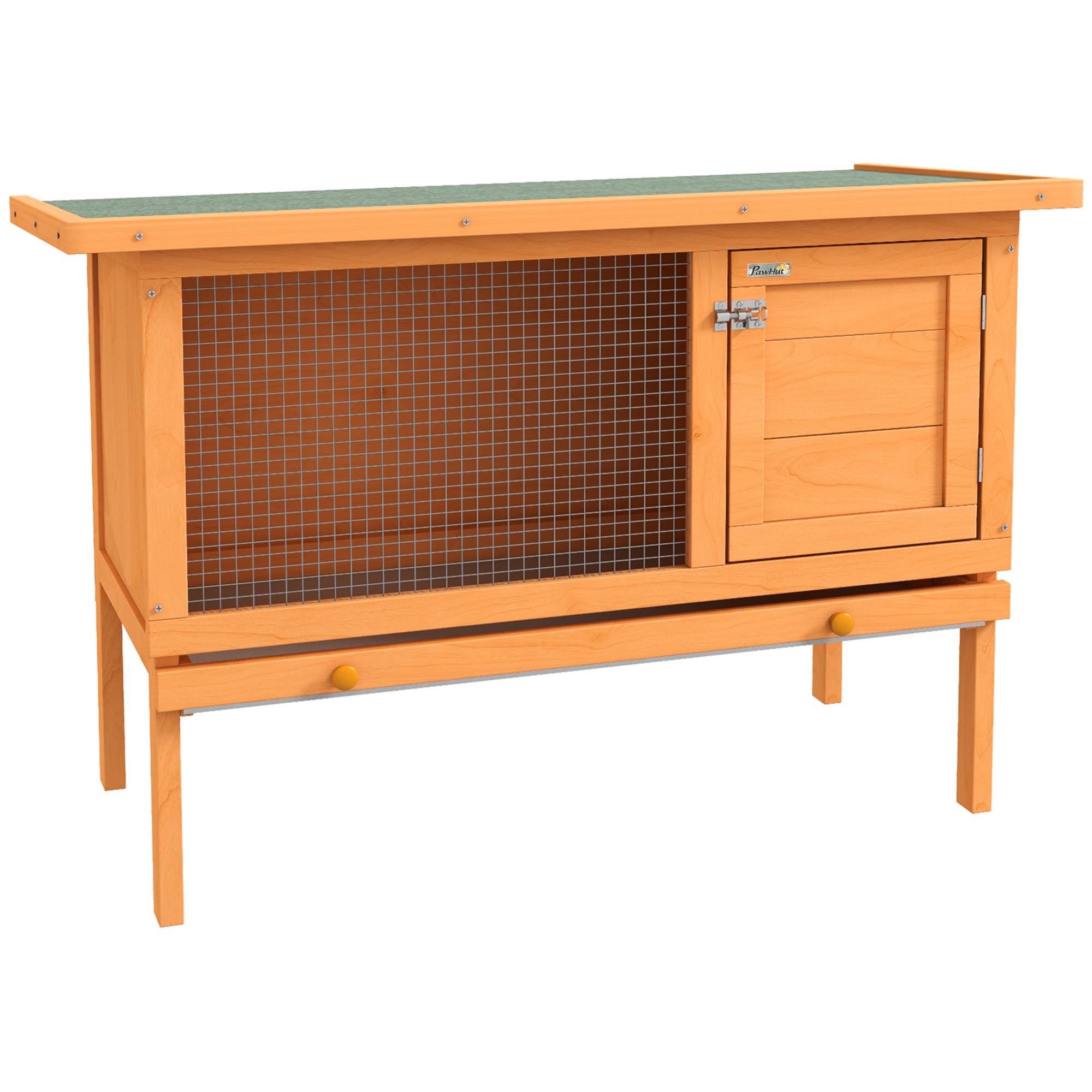 Clapier sur pied bois extérieur intérieur toit ouvrant linoléum bois ...