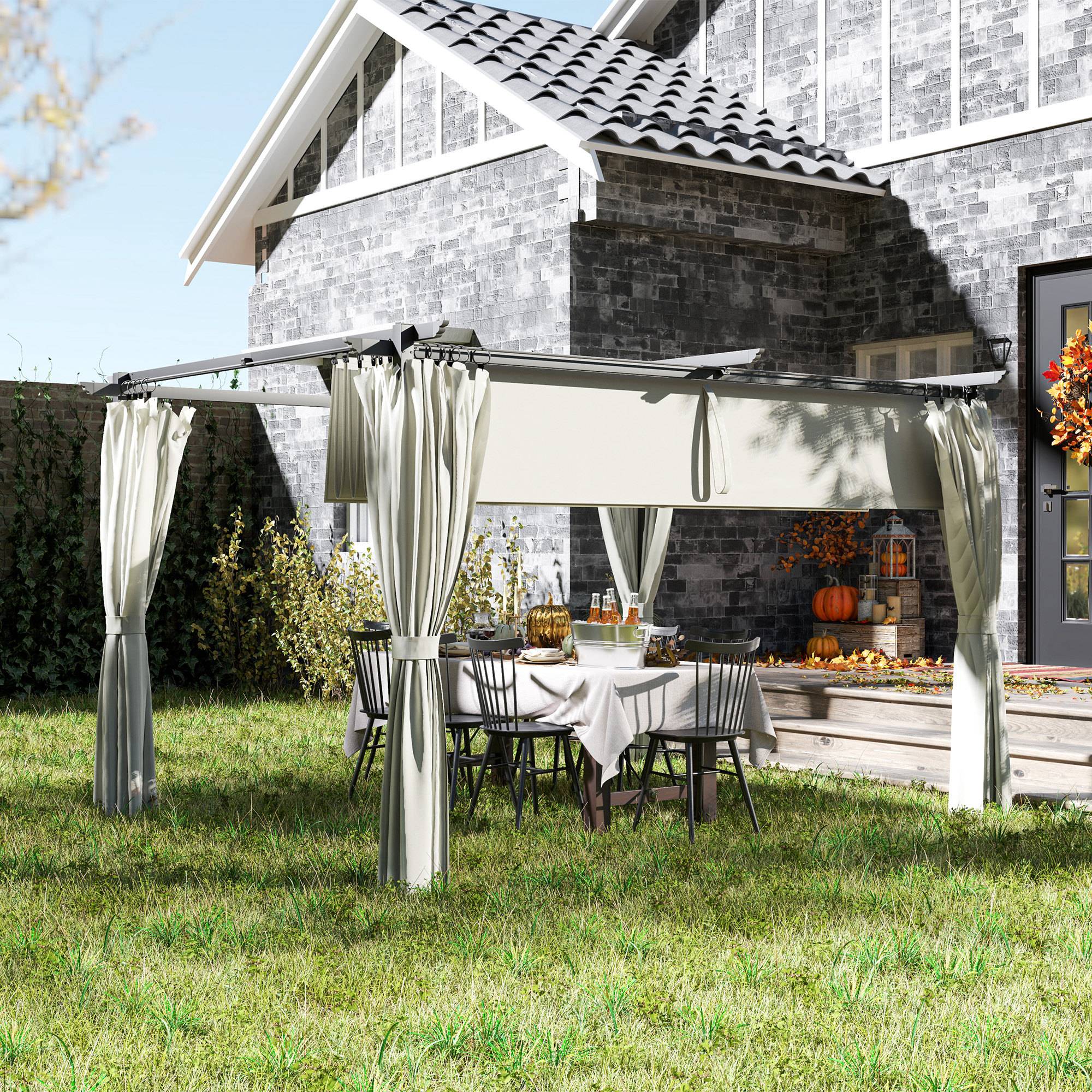 Pergola métal 300 x 300 x 222 cm - PANGIVO - Jardiland