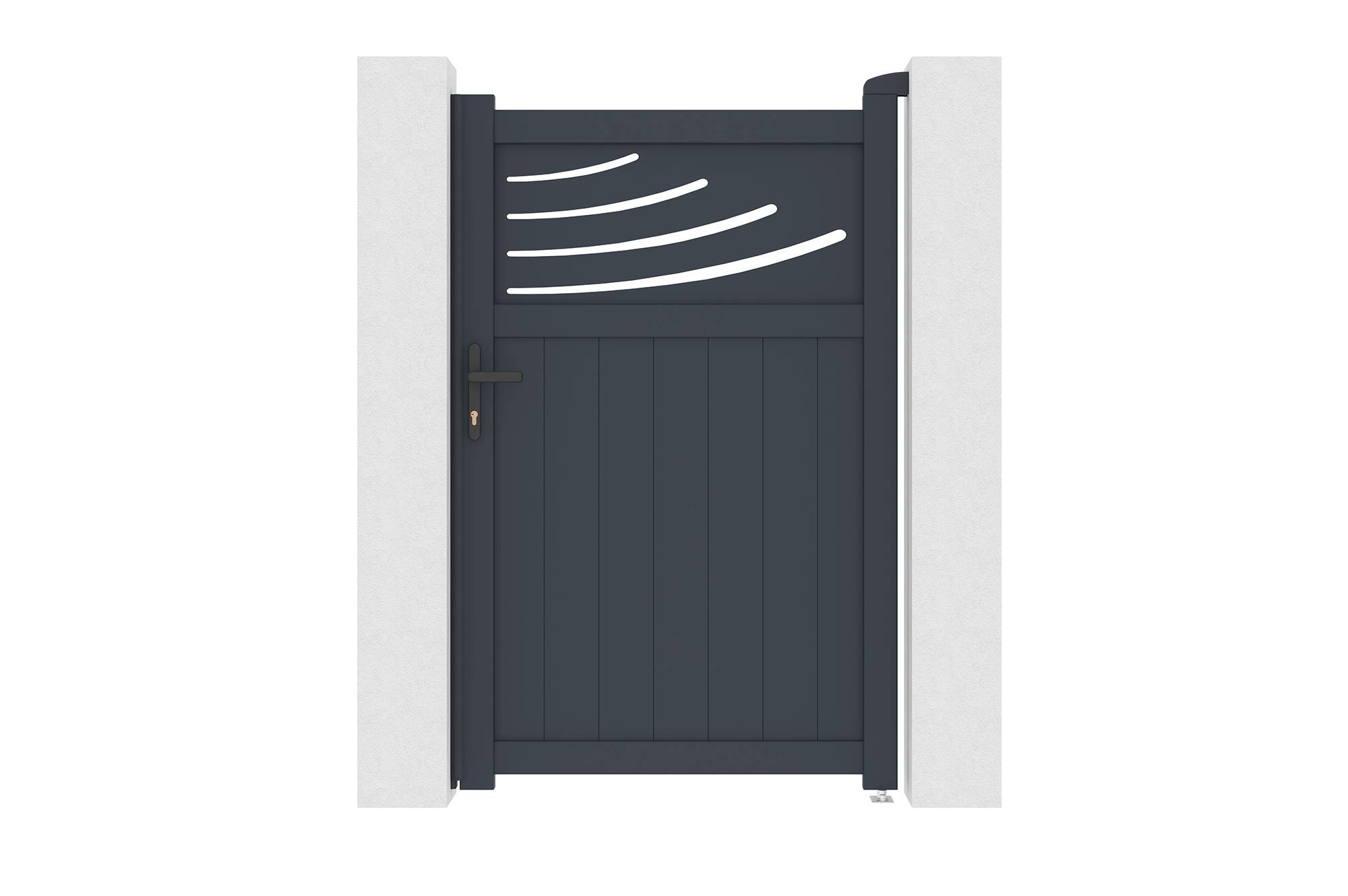 Portail battant 4 m HALTI H.160 cm + Portillon 1m HALTI H.160 cm ...