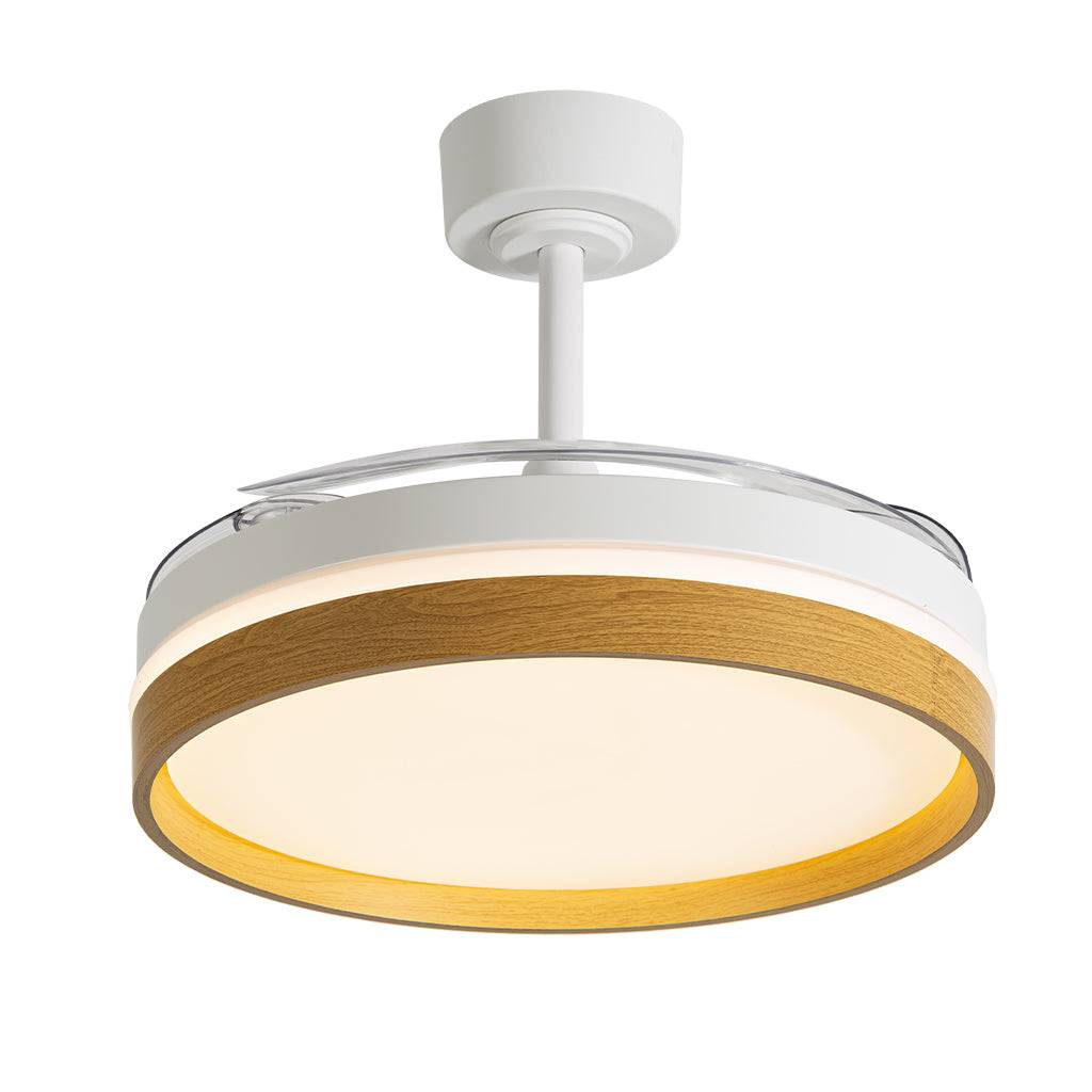 Ventilateur Plafond LED CALYSA D106CM Effet bois - Jardiland