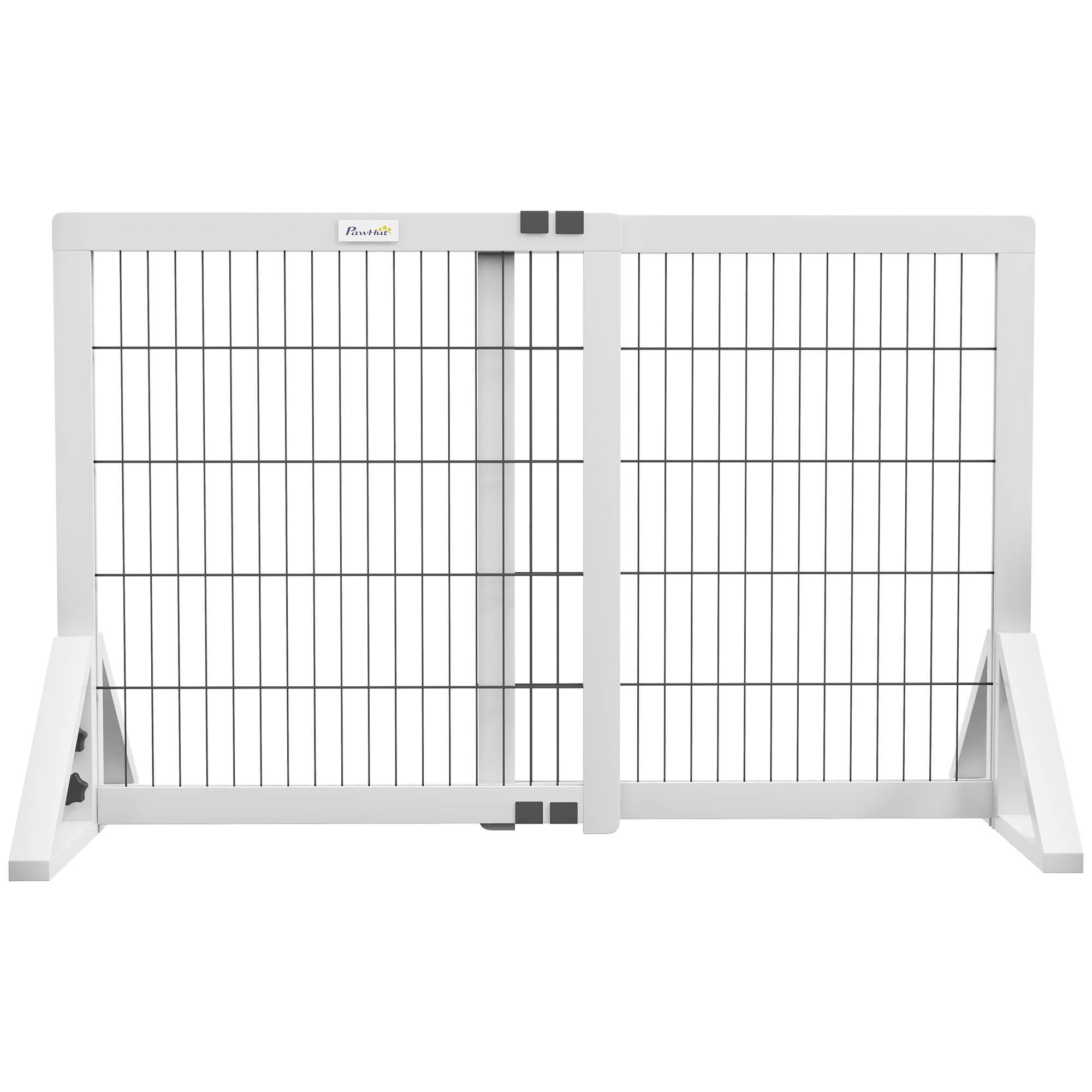 Barrière de séparation bois pin chiens maison largeur réglable 106x67cm ...
