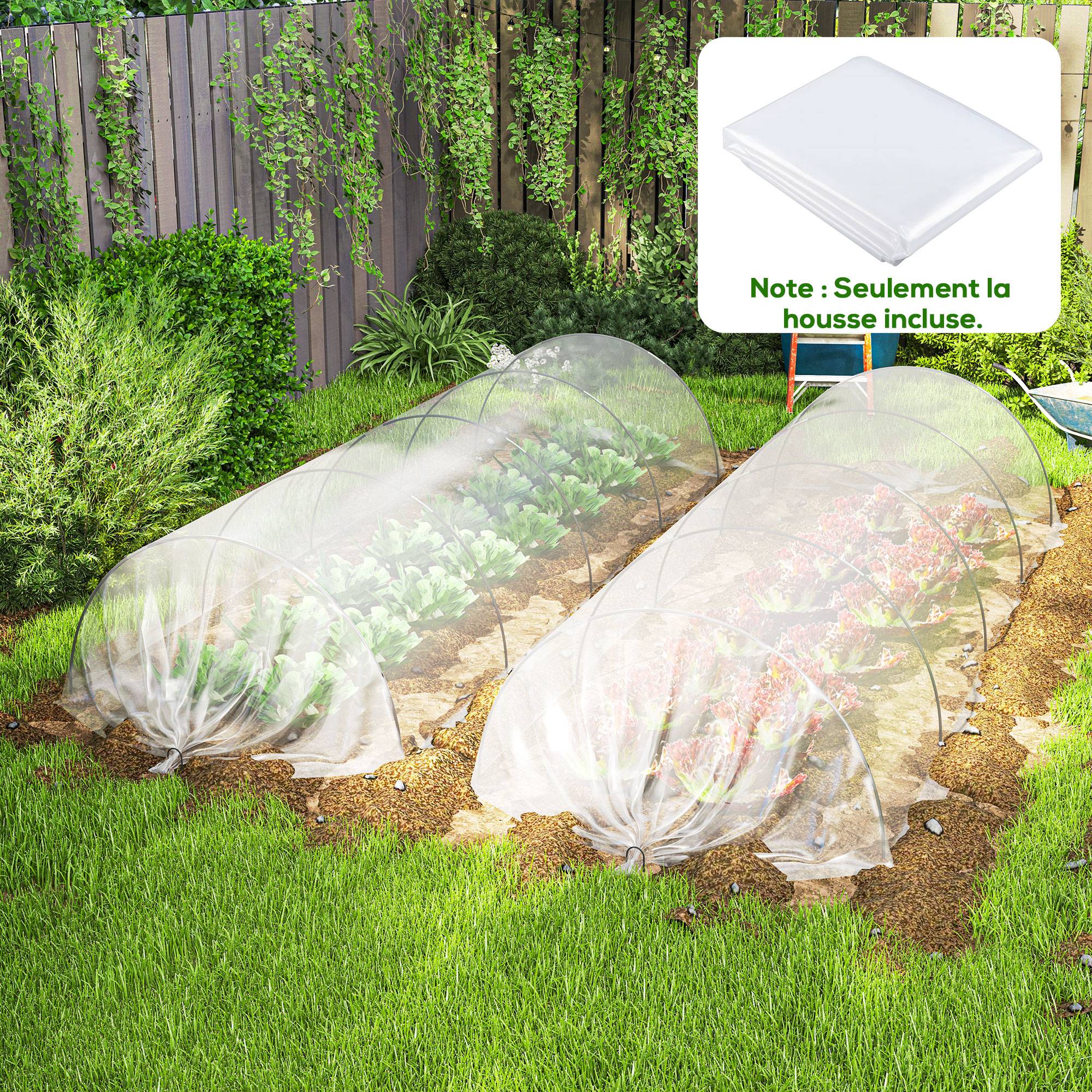 Bâche pour serre en polypropylène transparent 1000 x 600 x 0.01 cm ...