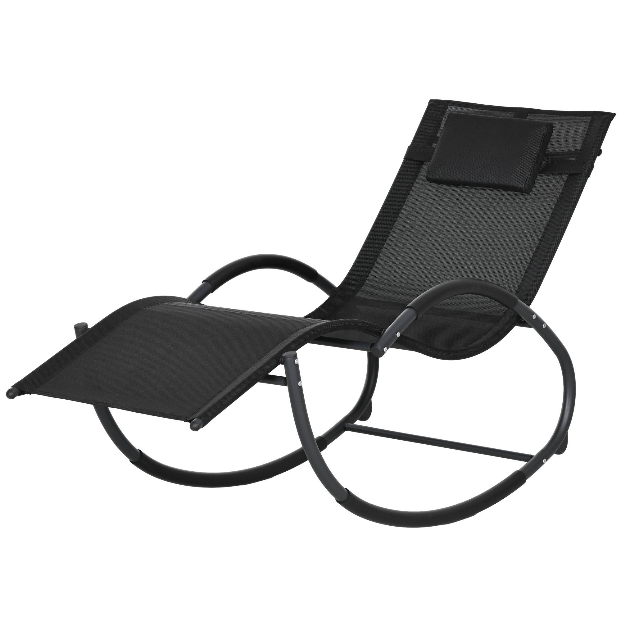 Chaise longue à bascule avec tétière utilisation extérieure intérieure ...