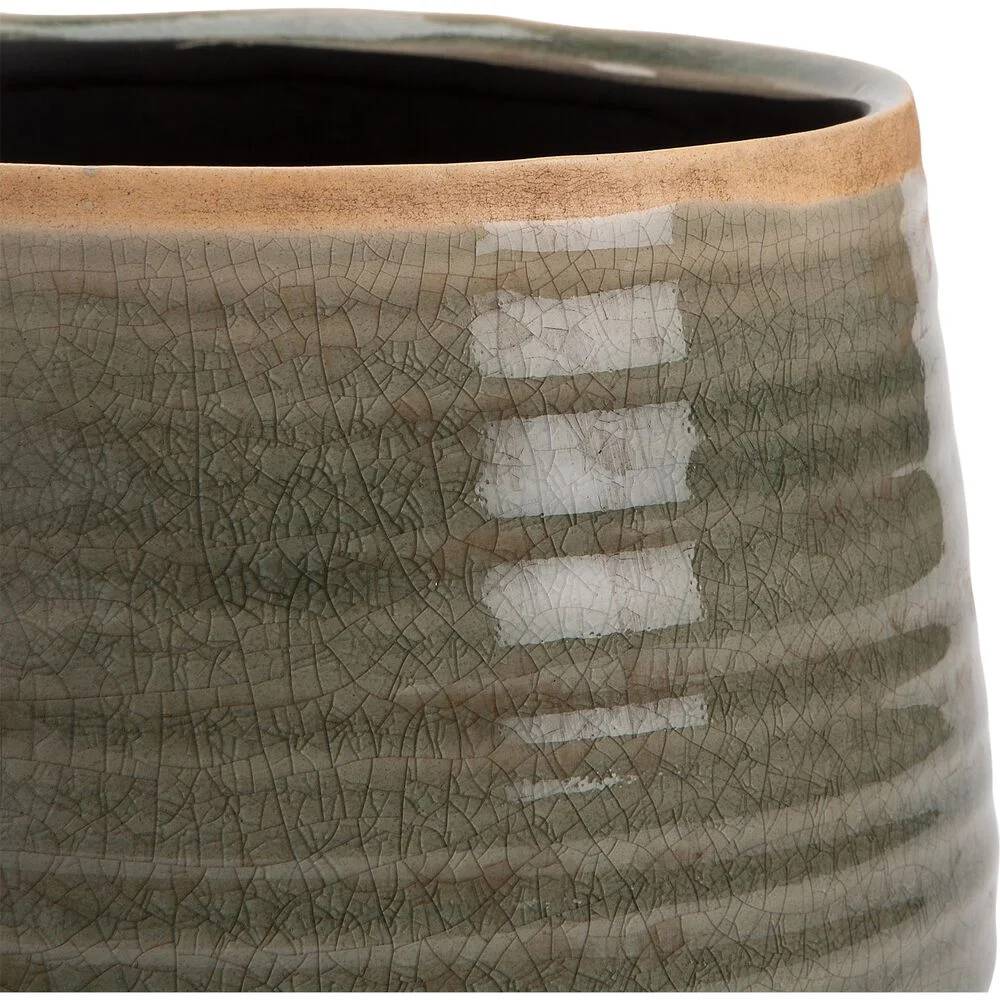 Pot Céramique Vert menthe Ø 15 cm H 14 cm – ABUR ALINEA - Jardiland