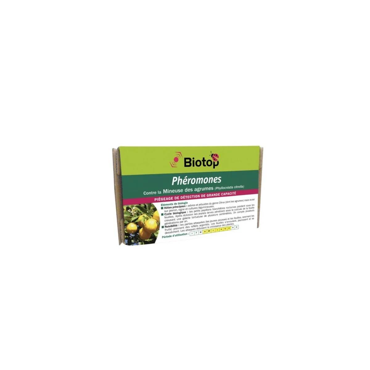 Phéromone Mineuse des agrumes Phyllocnistis citrella boîte de 2 ...