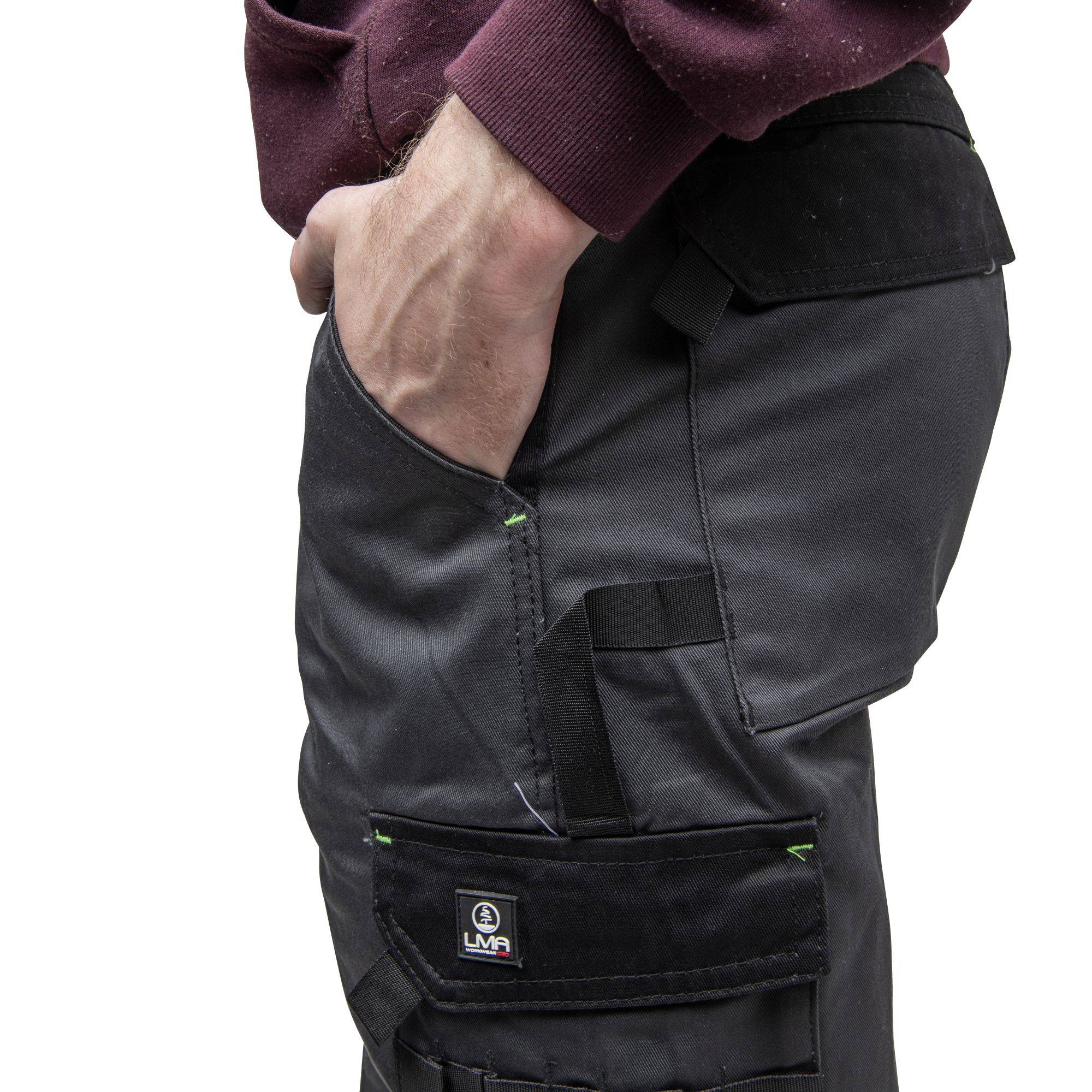 Bermuda de travail fondeur polyester gris-noir Taille L.40-48 - Lma ...