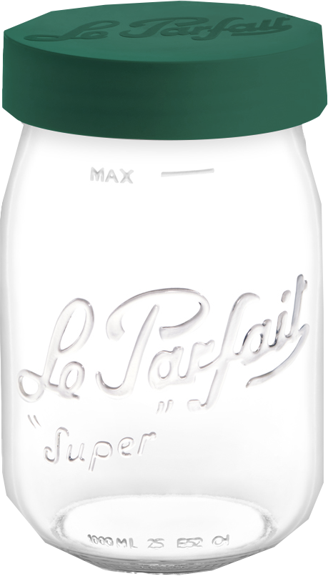 Bocal "color vis" 1 L vert sapin - Le Parfait® - Jardiland