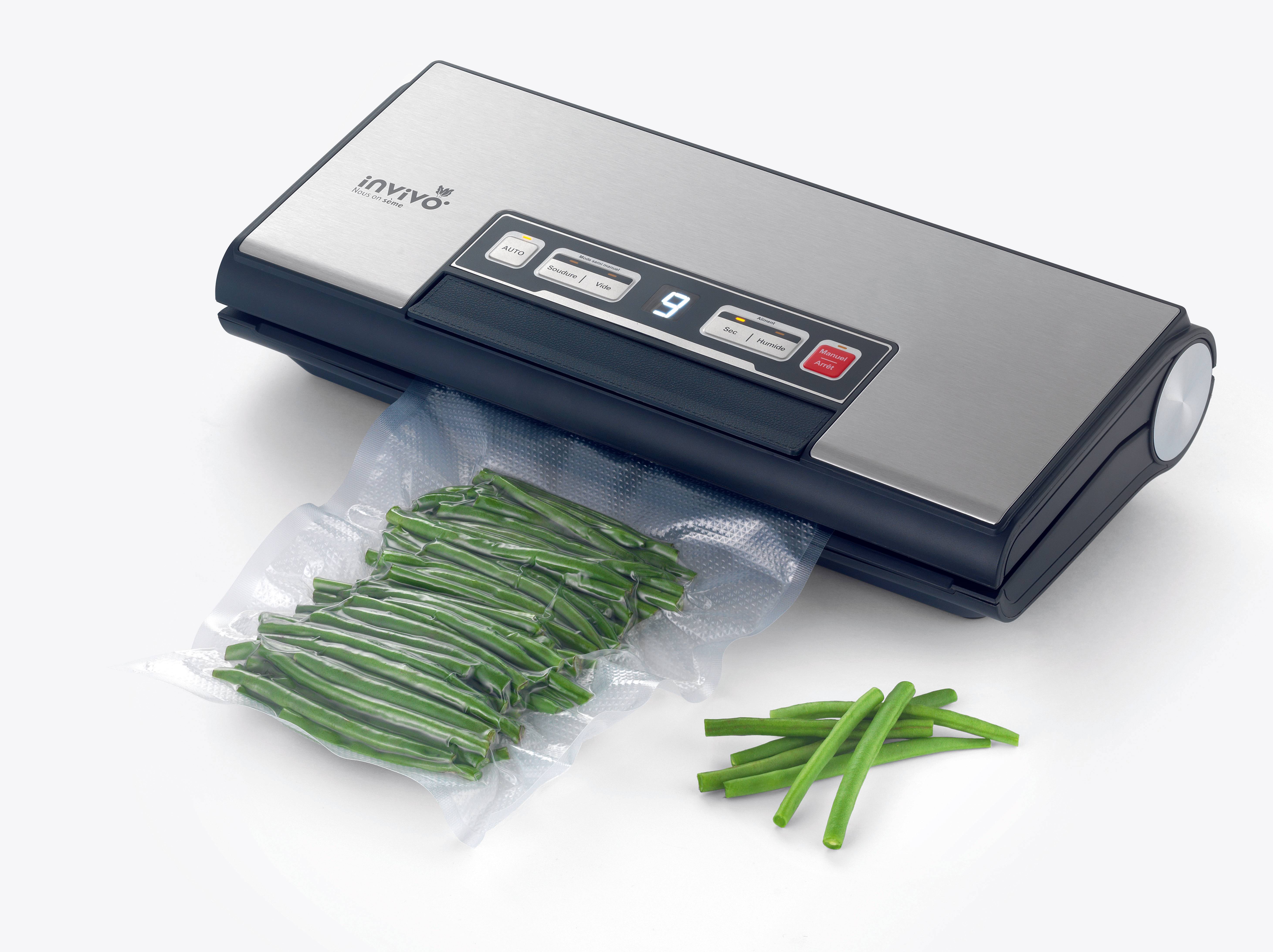 Machine sous vide avec range-rouleau - INVIVO Nous on sème - Jardiland